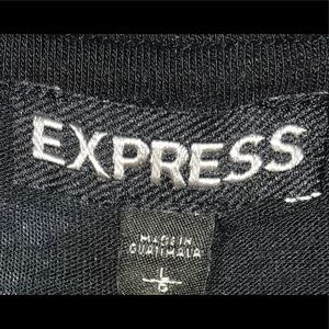 Express | Tops | Express Black Muscle Tee Large Nwot | Poshmark